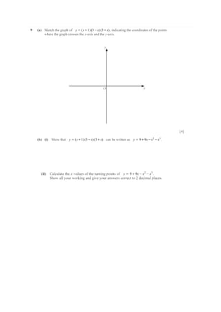 CURVED GRAPHS (2) IGCSE MATHEMATICS PRACTICE pdf | PDF