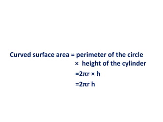 Curved surface area final powerpoint presentation dhanya | PPT