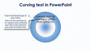 Curving text in PowerPoint | PPTX