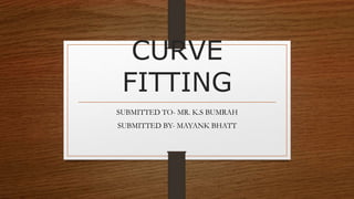 Curve fitting | PPTX