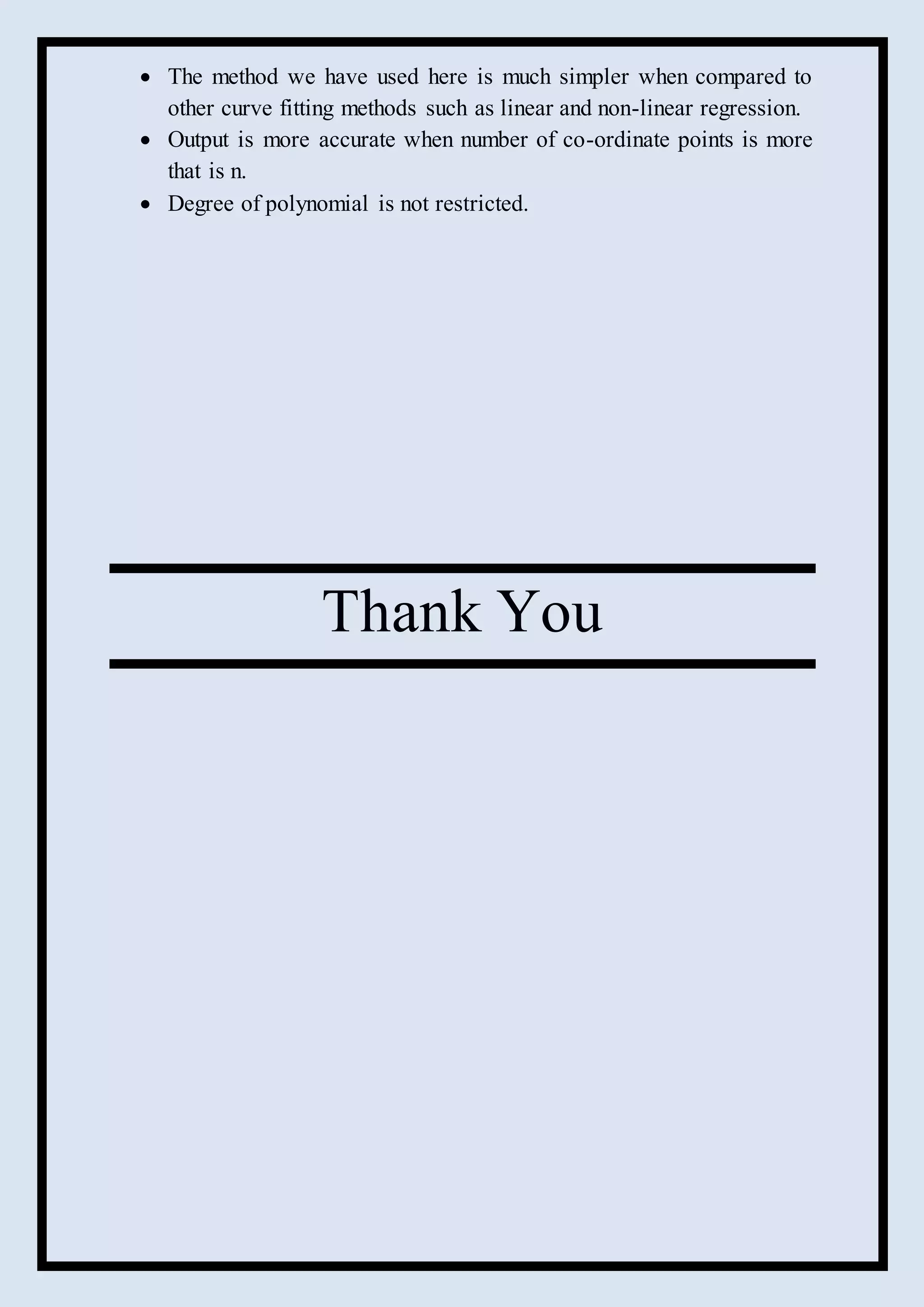 Curve Fitting Linear Algebra Docx