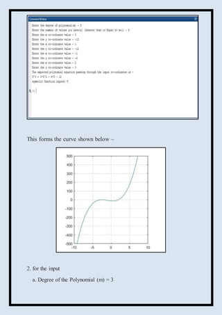 Curve Fitting - Linear Algebra | DOCX