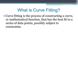 Curve fitting | PPTX
