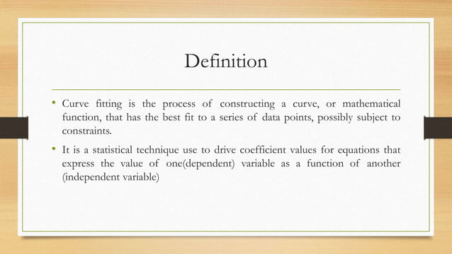 Curve fitting of exponential curve | PPTX | Physics | Science