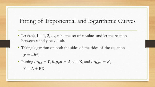 Curve fitting of exponential curve | PPTX | Physics | Science