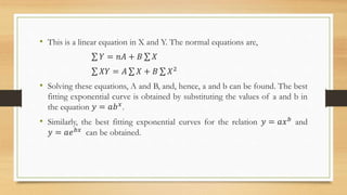 Curve fitting of exponential curve | PPTX
