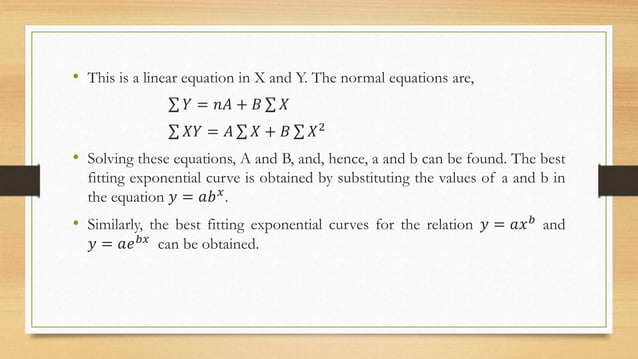 Curve Fitting Of Exponential Curve Pptx Physics Science