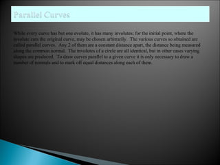 Curve generation %a1 v involute and evolute | PPT
