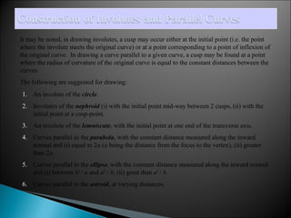 Curve generation %a1 v involute and evolute | PPT