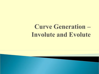 Curve generation %a1 v involute and evolute | PPT