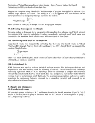 Curve number_gis | PDF | Agriculture | Industries