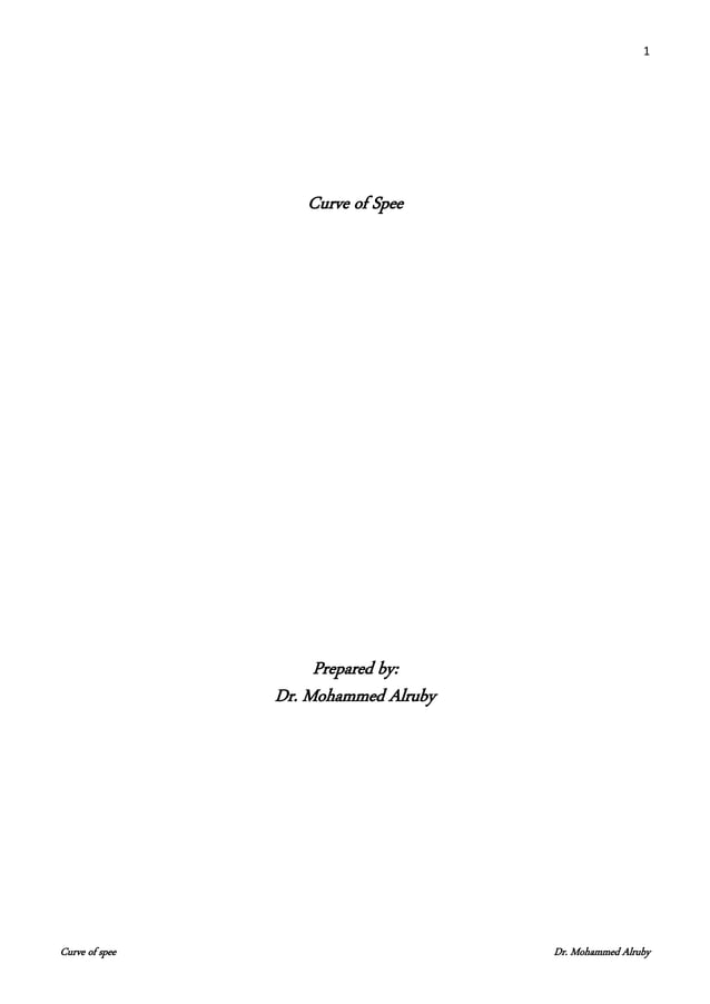 Curve of Spee in orthodontics and its effects | PDF | Dental Health | Diseases and Conditions