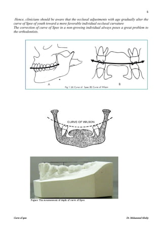 Curve of Spee in orthodontics and its effects | PDF