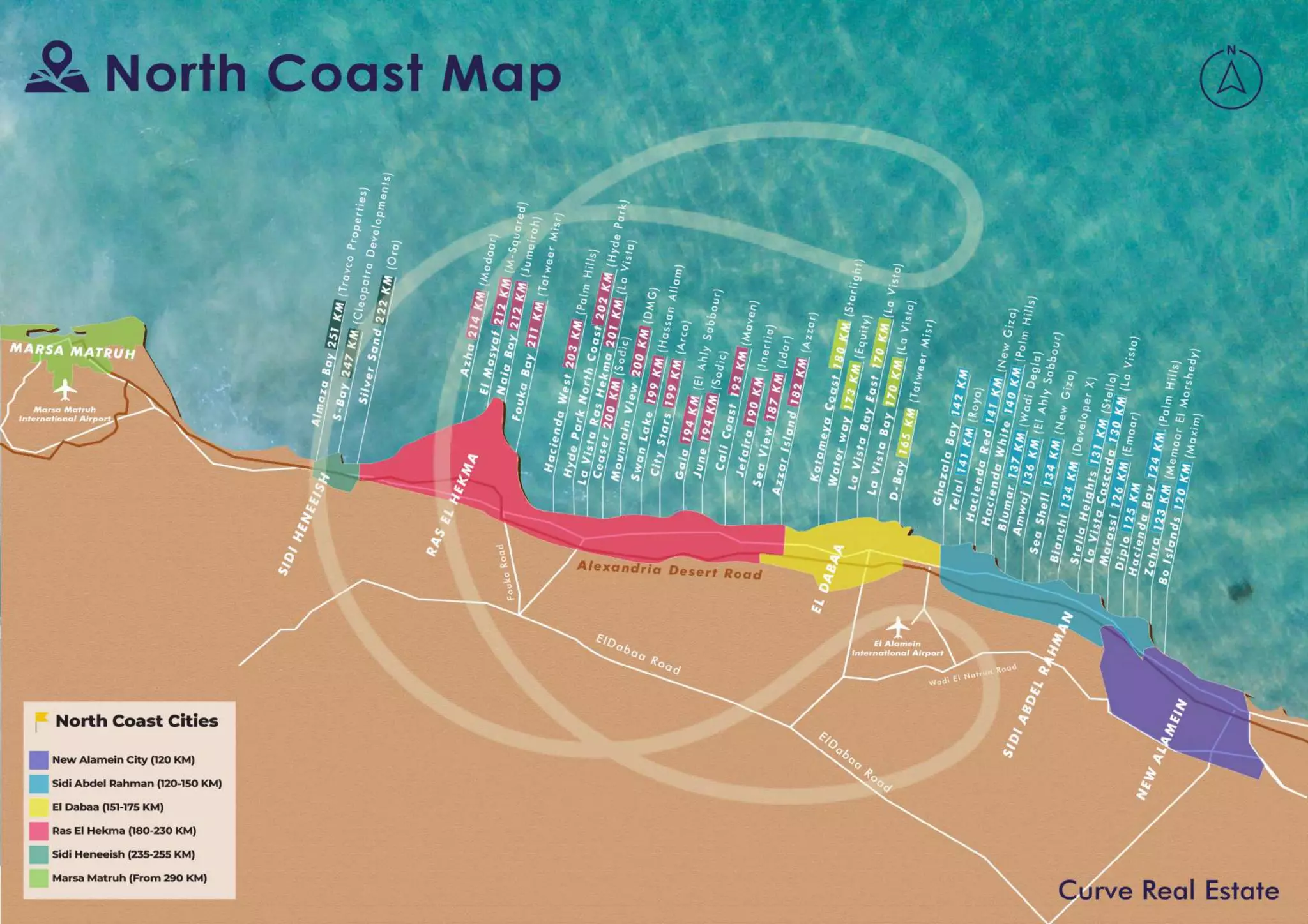 North Coast Map | CURVE Real Estate | PDF