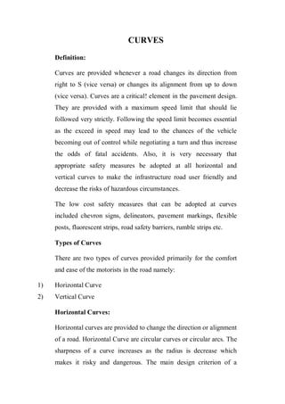 Curves in Civil Survey | PDF