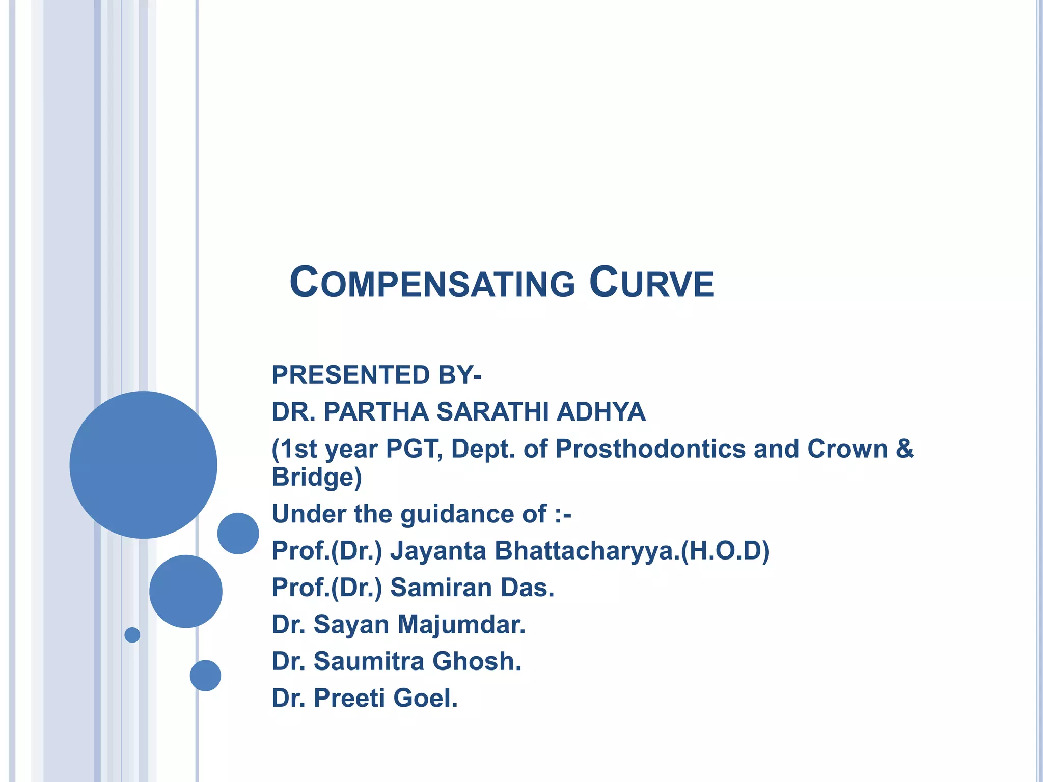 Compensating Curves in Prosthodontics | PPTX