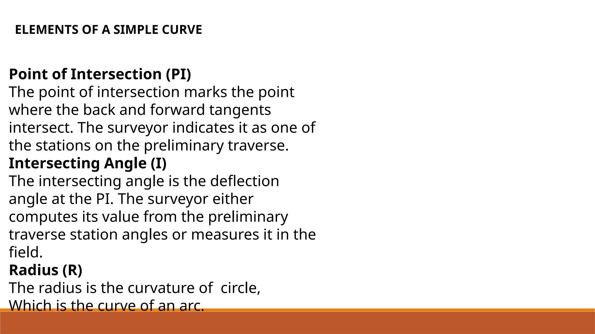 CURVES.pptx surveying engineerings based on survey | PPTX