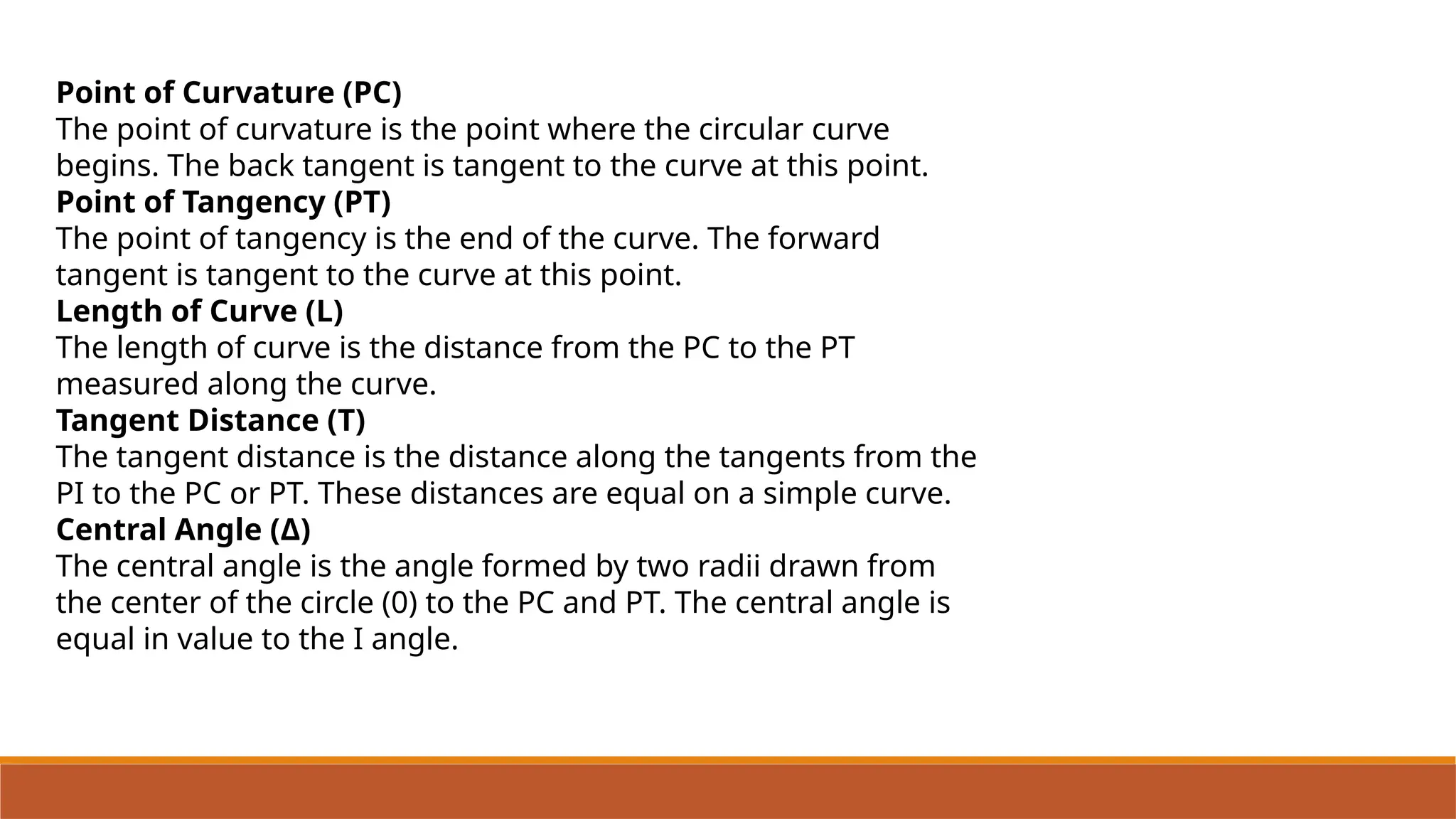 CURVES.pptx surveying engineerings based on survey | PPTX
