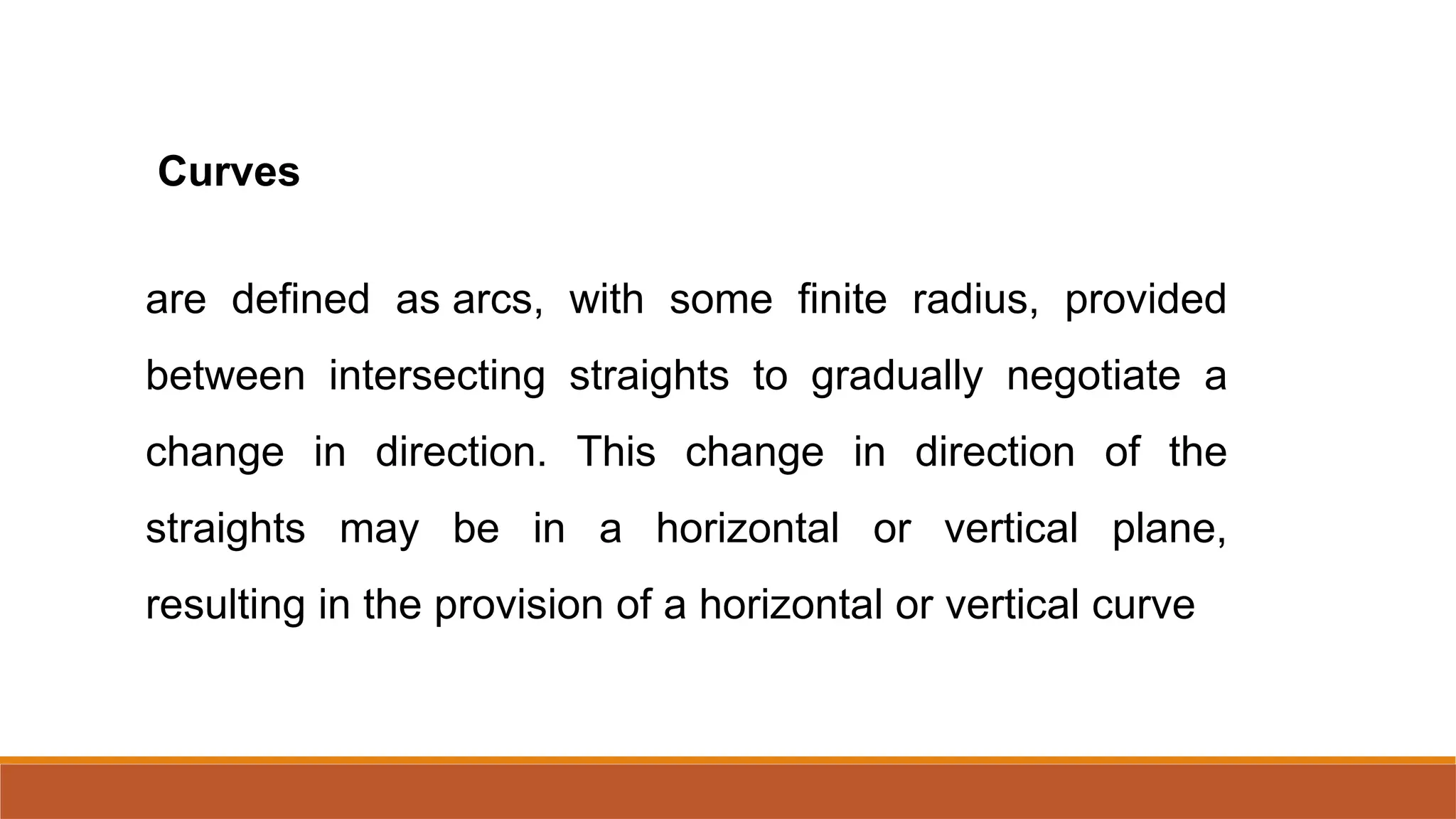 CURVES.pptx surveying engineerings based on survey | PPTX