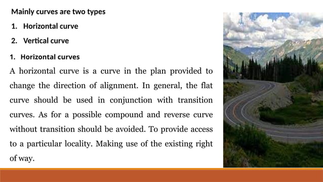 CURVES.pptx surveying engineerings based on survey | PPT
