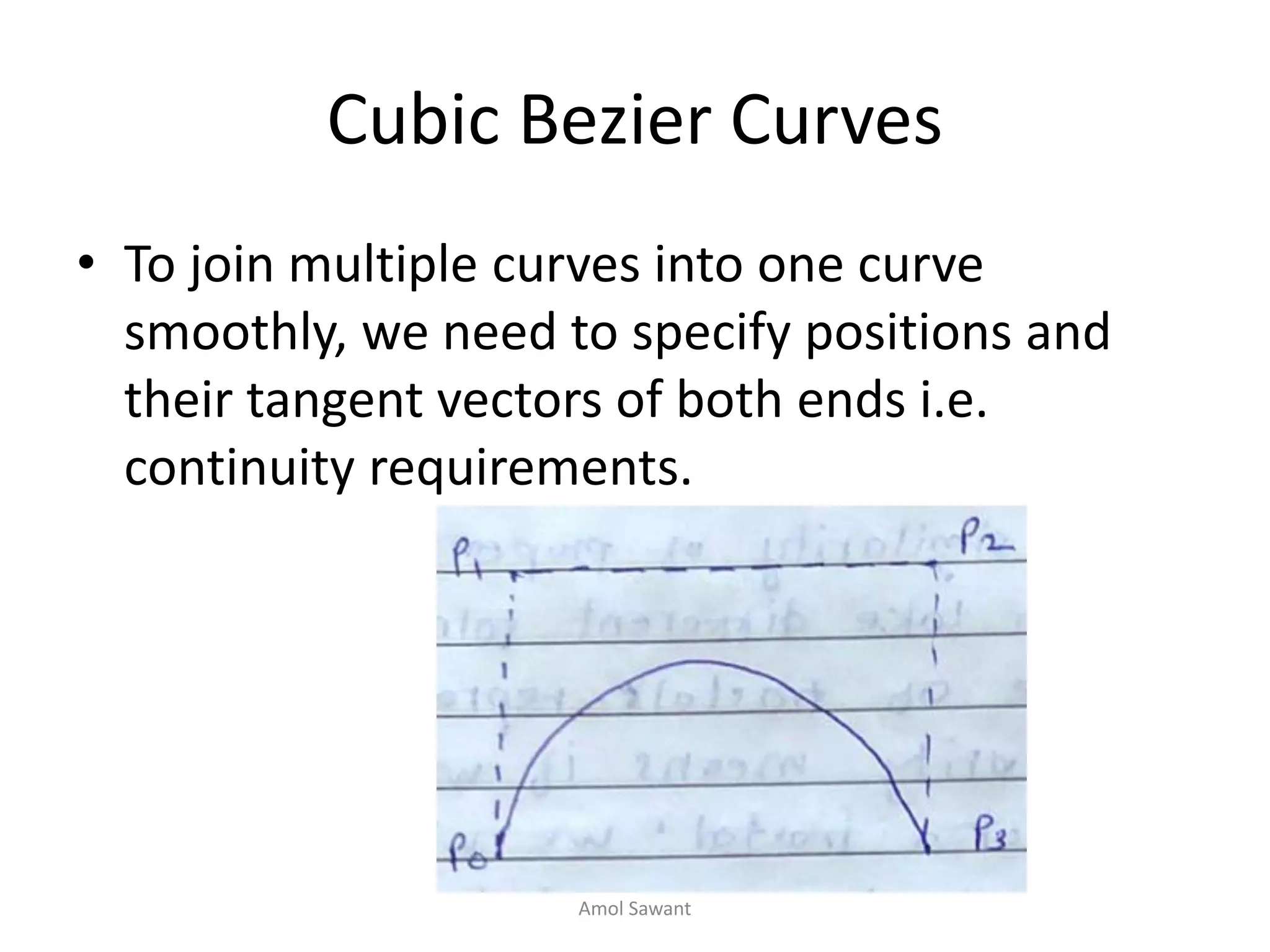 Curves and fractals b spline and bezier | PDF