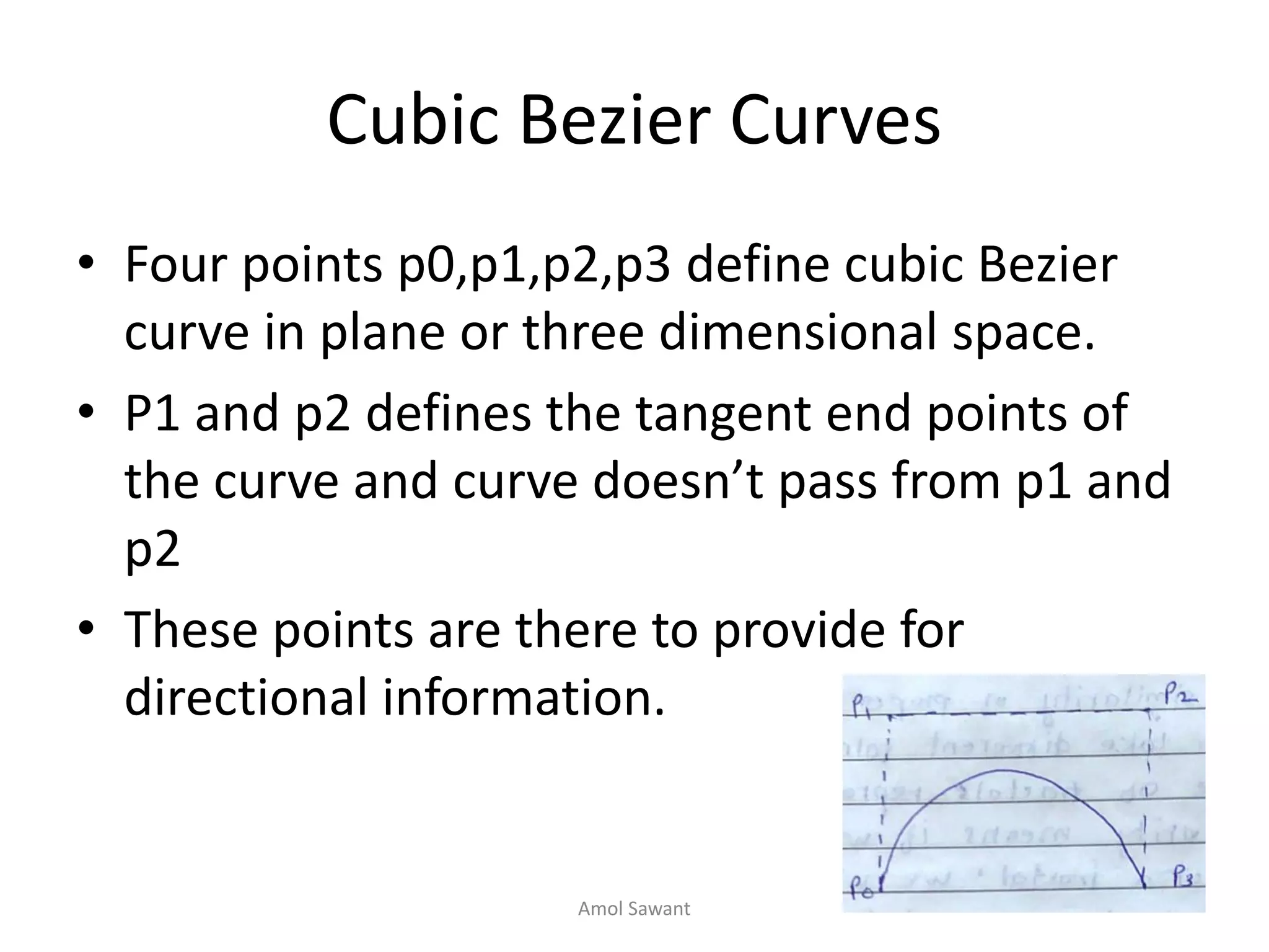 Curves and fractals b spline and bezier | PDF