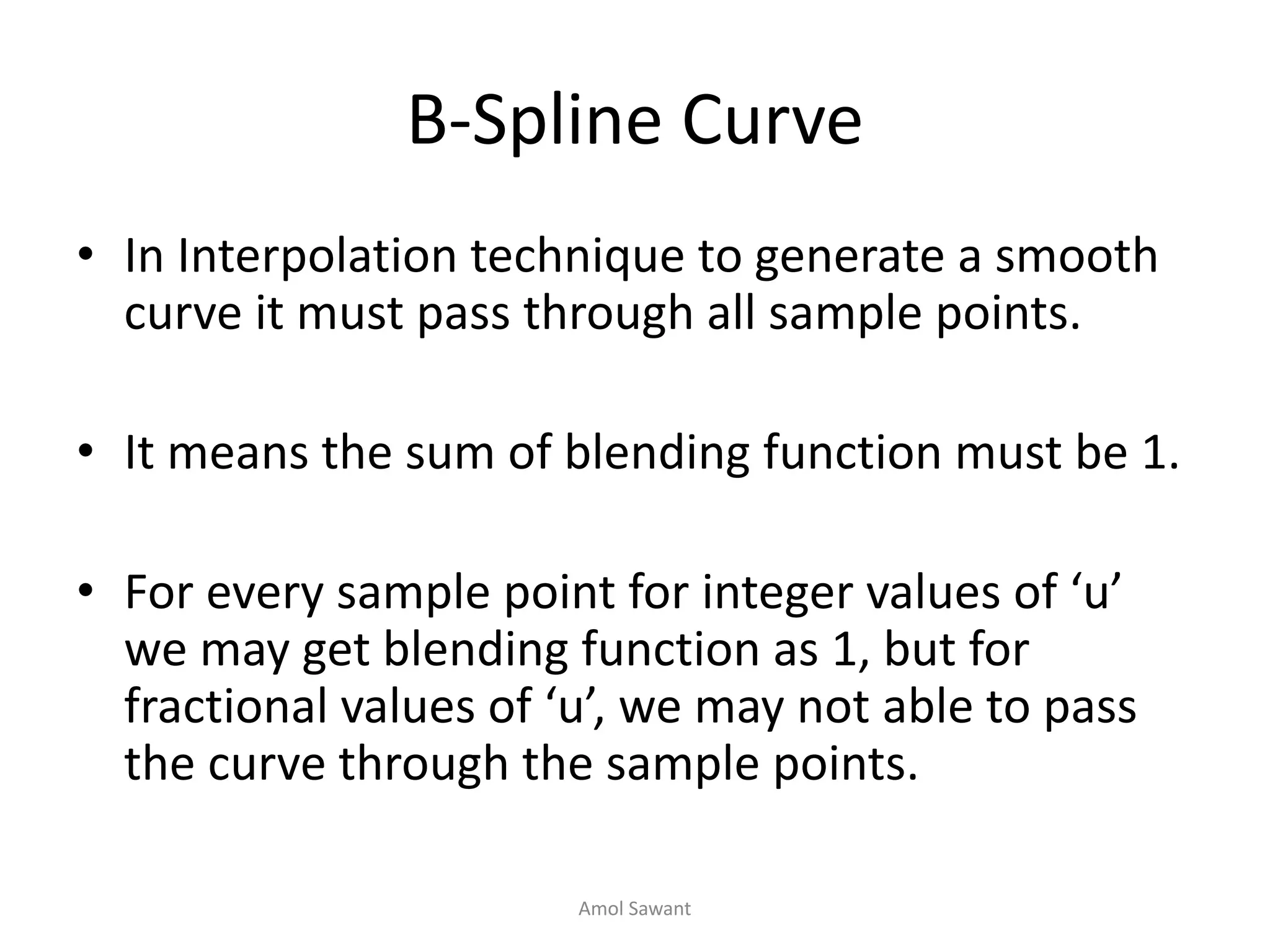 Curves and fractals b spline and bezier | PDF