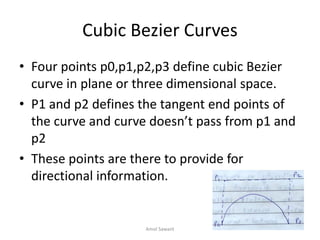 Curves and fractals b spline and bezier | PDF