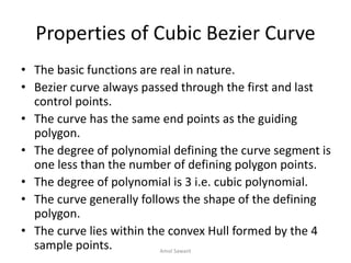 Curves and fractals b spline and bezier | PDF