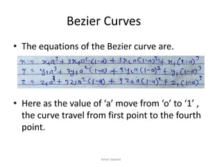 Curves and fractals b spline and bezier | PDF