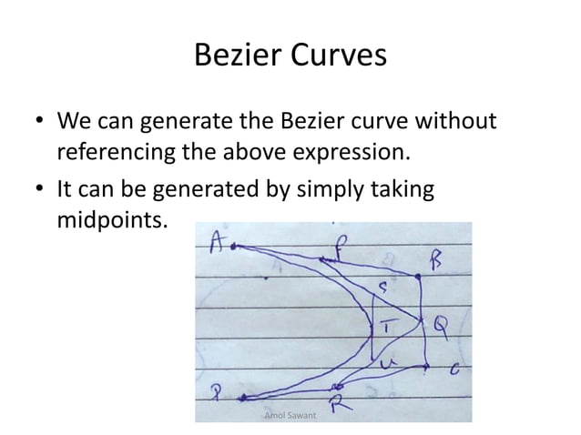 Curves and fractals b spline and bezier | PPT