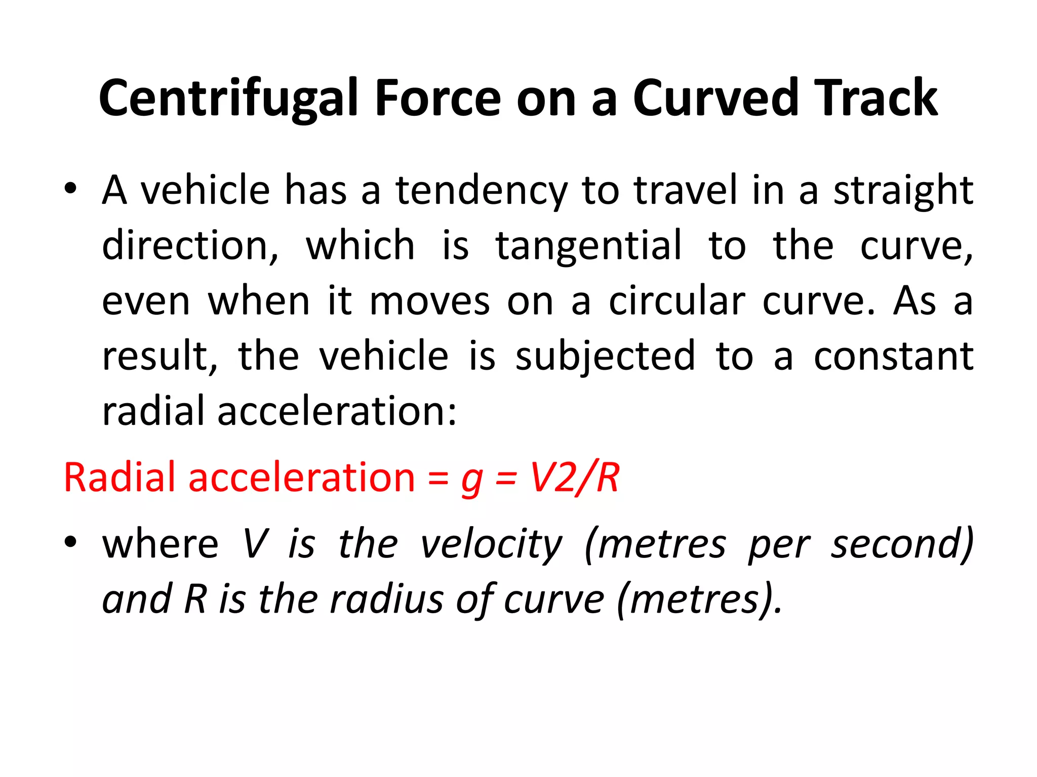 Railway Engineering-Curves and superelevation | PPTX