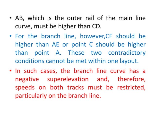 Railway Engineering-Curves and superelevation | PPTX | Rail Travel ...