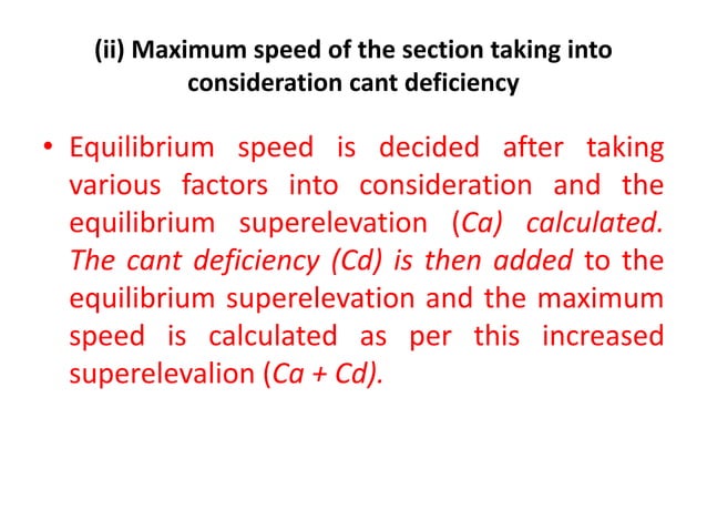 Railway Engineering-Curves and superelevation | PPTX | Rail Travel ...