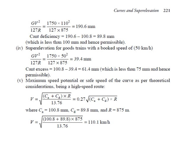 Railway Engineering-Curves and superelevation | PPTX | Rail Travel ...