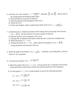 Curve sketching | PDF