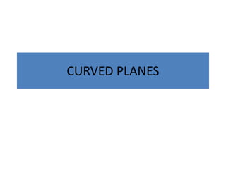 Curves lines and planes | PPTX