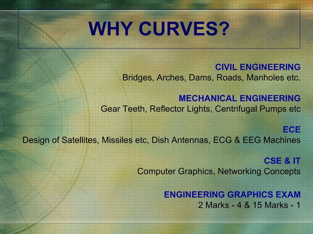 Curves in Engineering | PPT