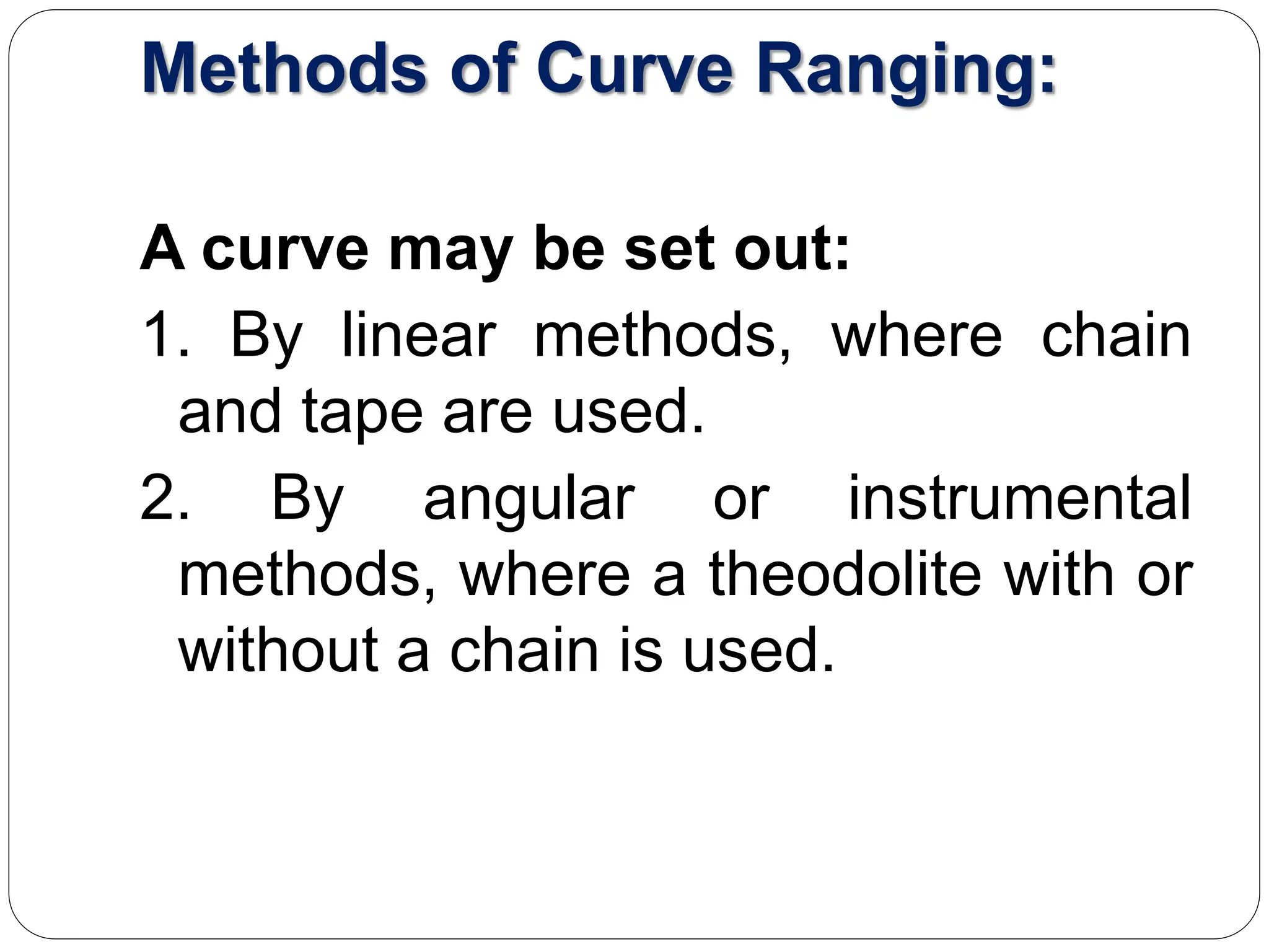 CURVE SURVEYING. btech civil engineeringpptx | PPTX