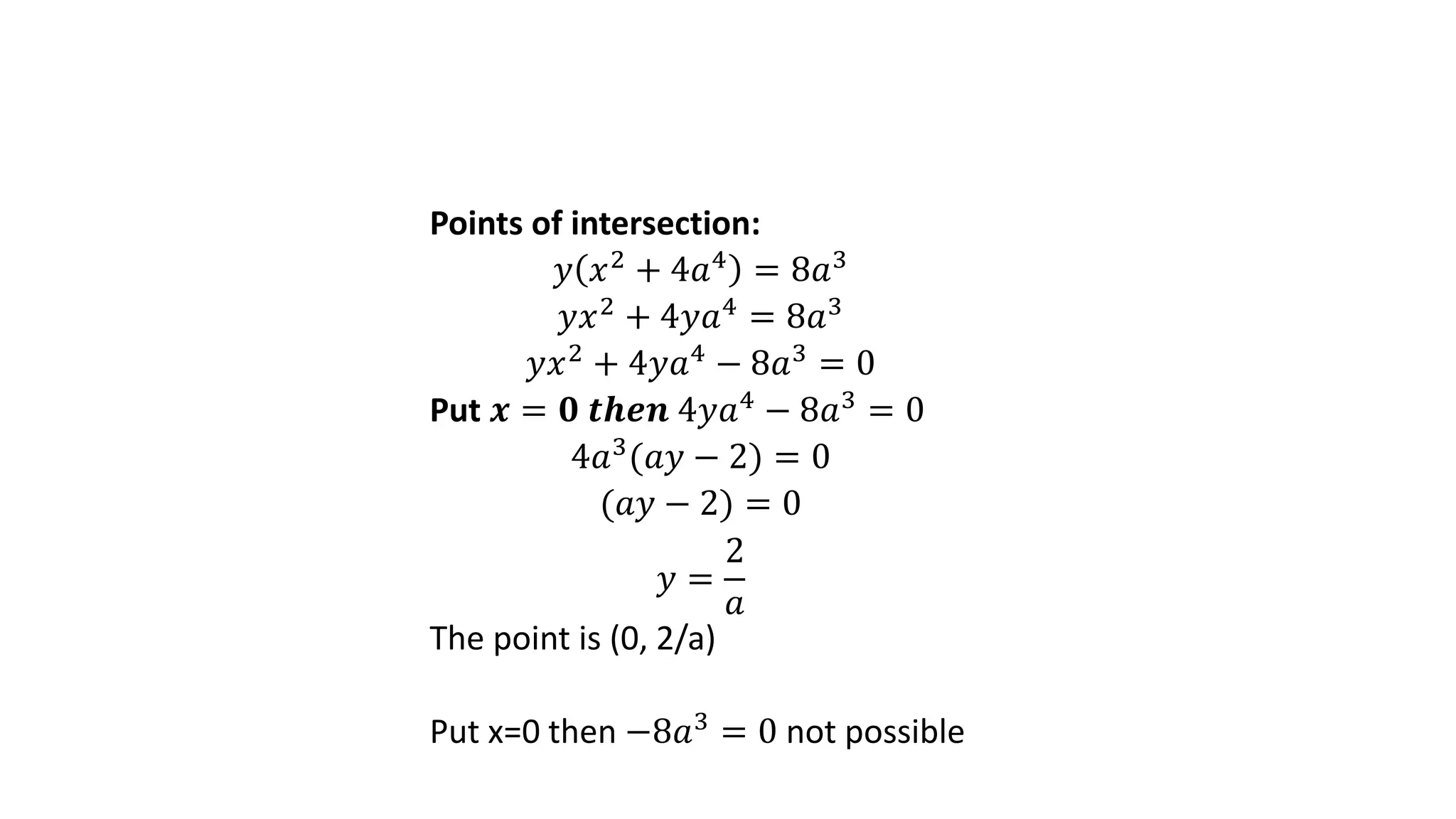 Curve Tracing Cartesian Form Pptx Physics Science