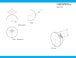 Curvilinear perspective of a cube rotated 45 degrees | PDF