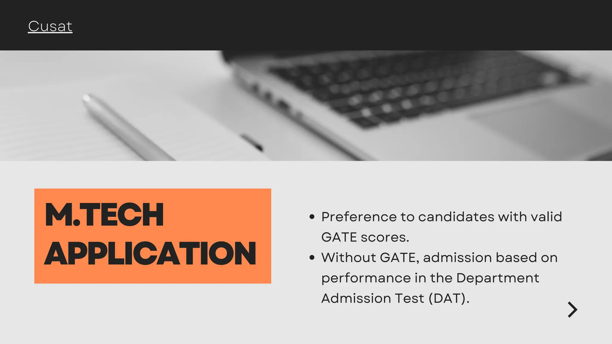 Cusat academic Admission 2024 Pdf full course | PPT