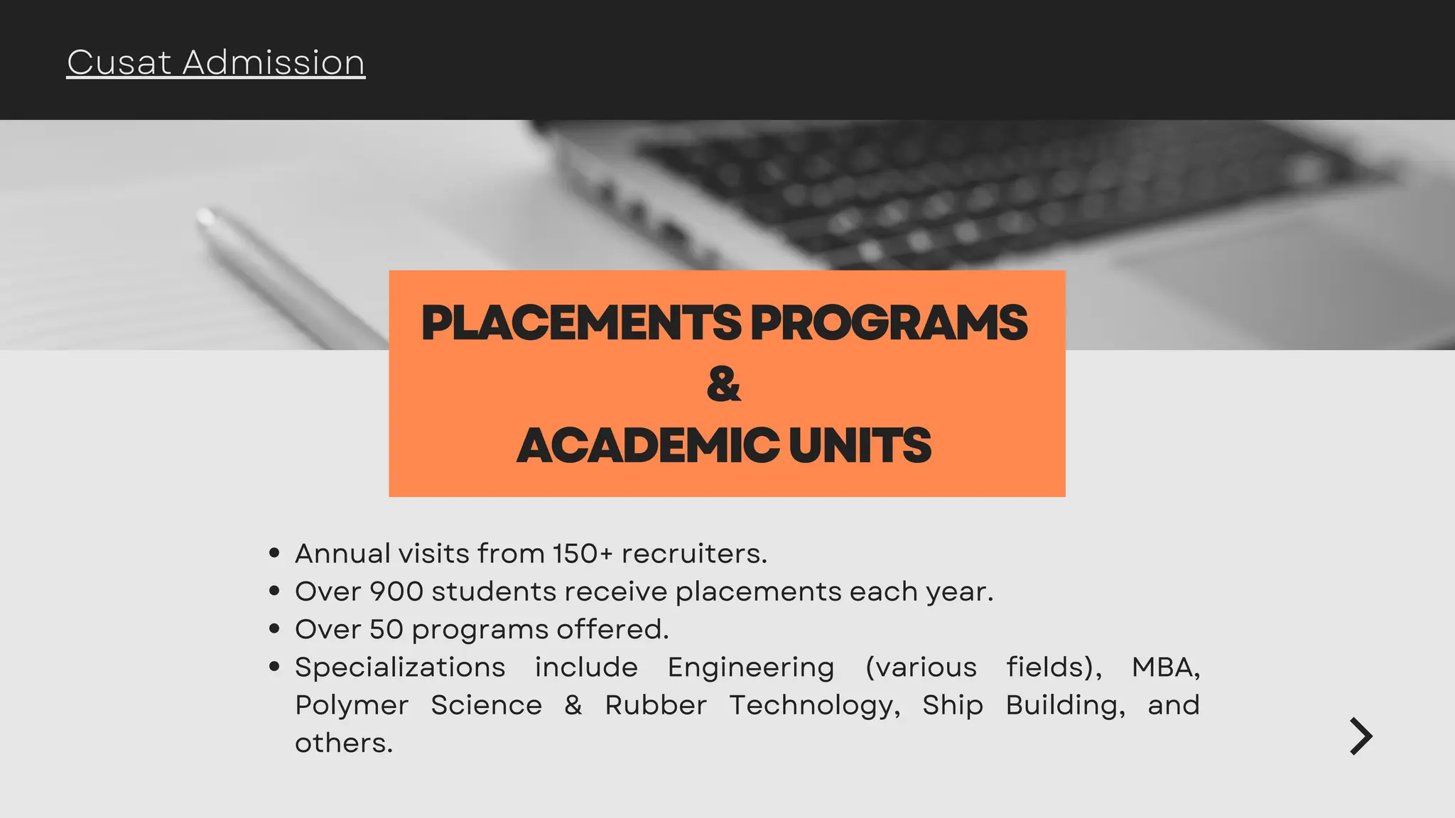 Cusat academic Admission 2024 Pdf full course | PPT