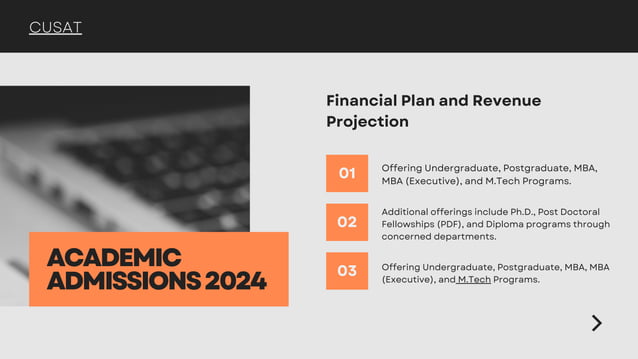 Cusat academic Admission 2024 Pdf full course | PPT