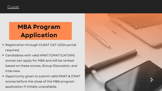 Cusat academic Admission 2024 Pdf full course | PPT