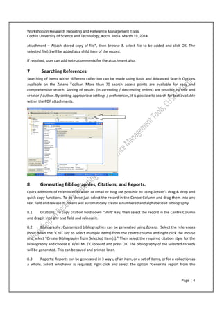 Reference Management Software: An Introduction to Zotero | PDF
