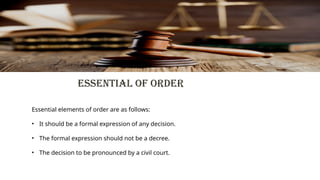 Differences between ORDER DECREE AND JUDGEMENT.pptx