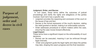 Differences between ORDER DECREE AND JUDGEMENT.pptx