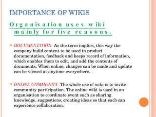 wikis | PPT