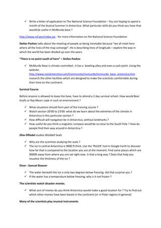 Teachers' Notes to accompany Werner Herzog film | PDF